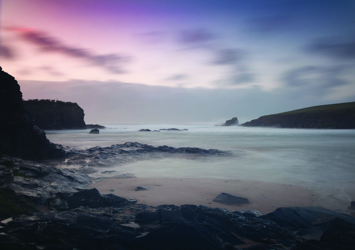 Seascapes – Purple Sunset – Spriggan Art Studio